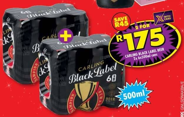 Black Label specials at Shoprite – Aug 2025