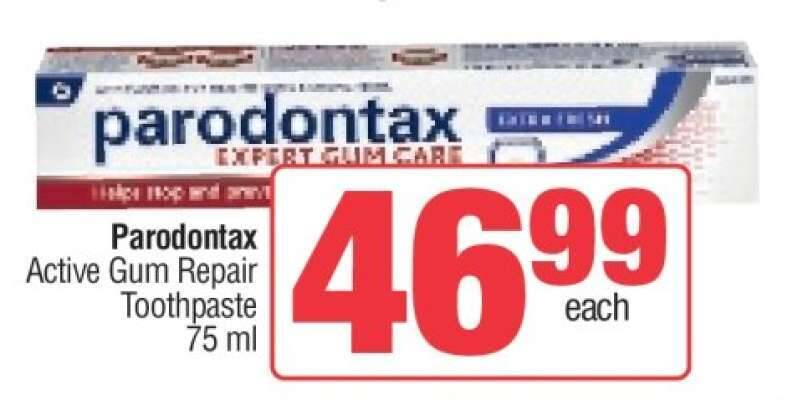 Parodontax specials at Spar – Jul 2025