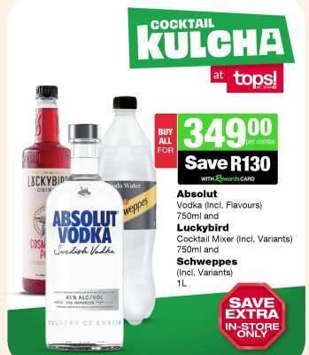 Cocktail Kulcha Combo offer at Spar Tops