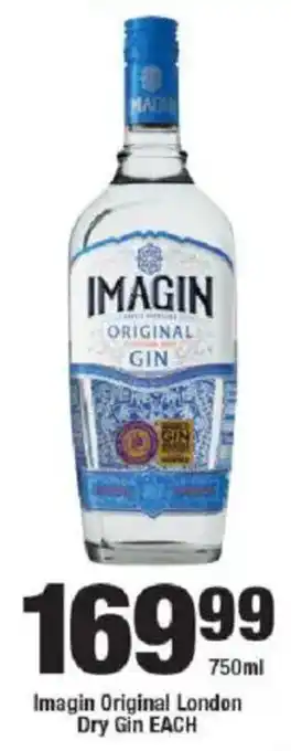 Imagin Original London Dry Gin 750 ml offer at OK Liquor