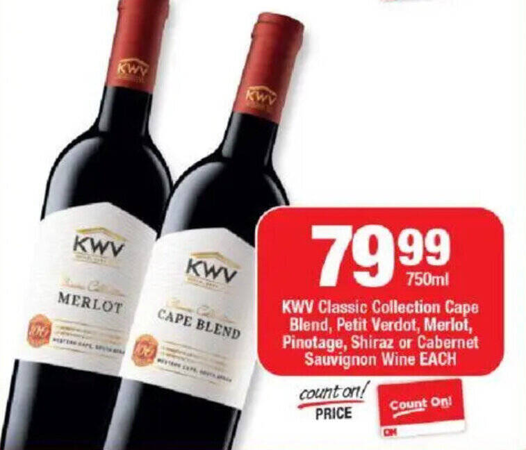 KWV Classic Collection specials – Find and view the lowest price on ...