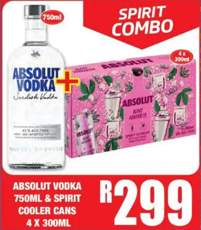 Absolut Vodka specials at Boxer Liquors – Aug 2025
