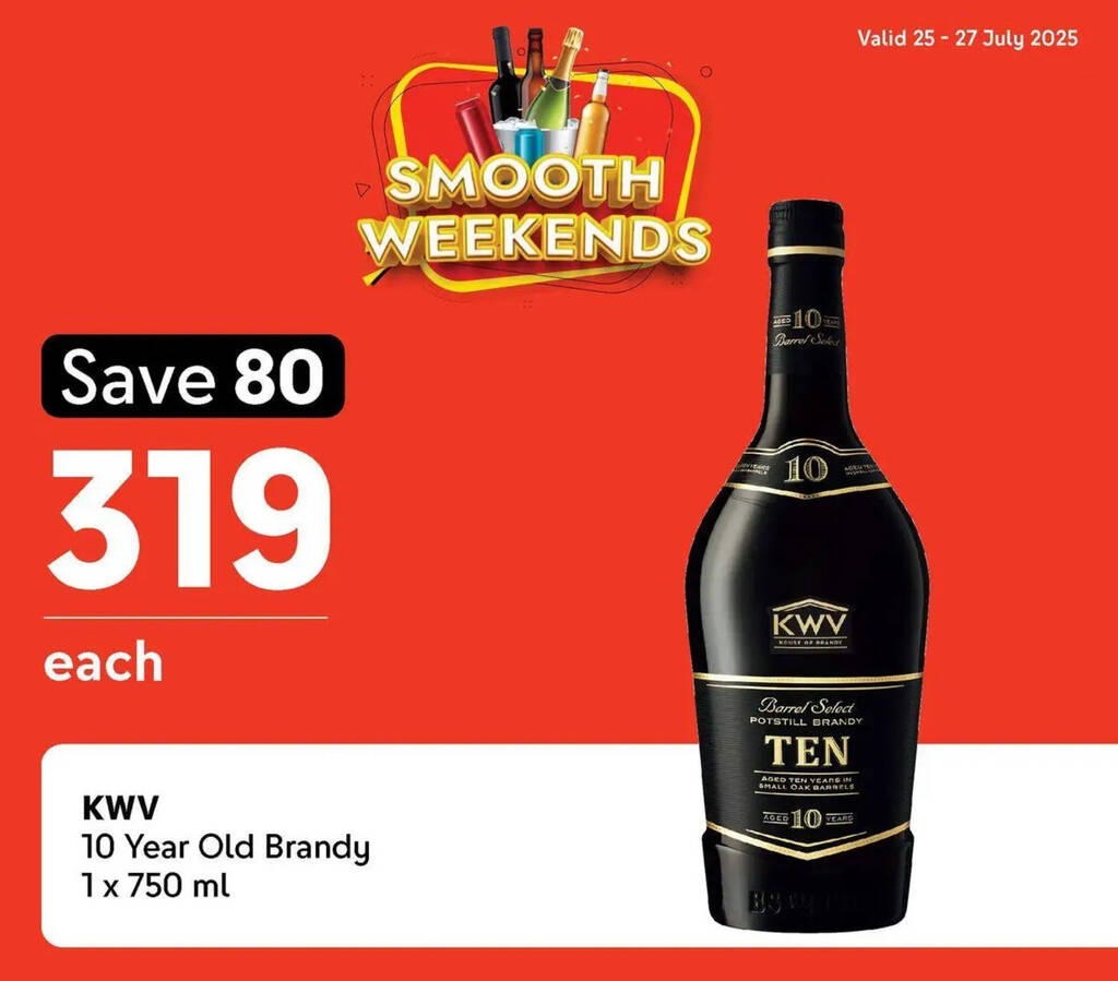 Brandy specials at Makro’s liquor – Jul 2025