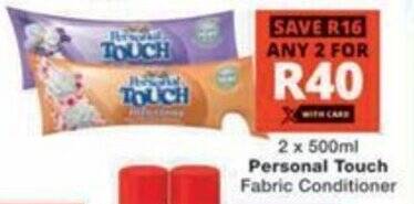 Personal Touch specials at Checkers Hyper – Jul 2025
