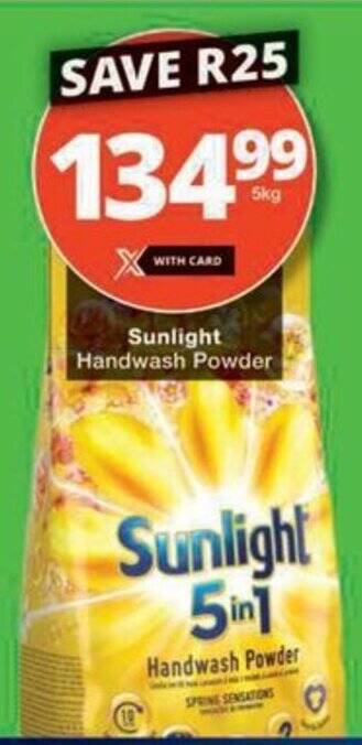 Handwash powder specials at Checkers Hyper – Aug 2025