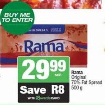 Rama specials at SuperSpar – Sept 2025