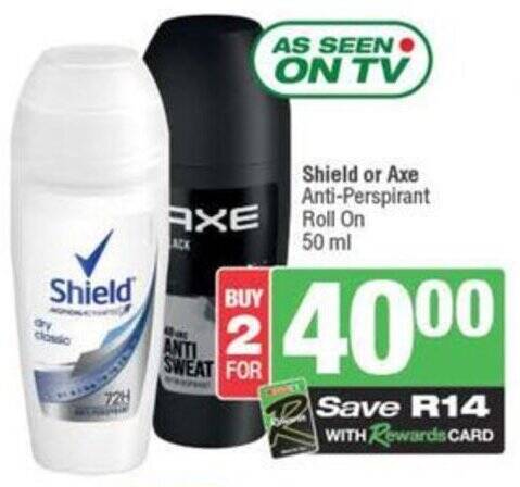 Shield Roll-On specials at SuperSpar – Jul 2025