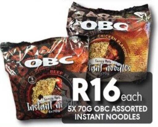 Noodles specials at OBC Meat & Chicken – Aug 2025