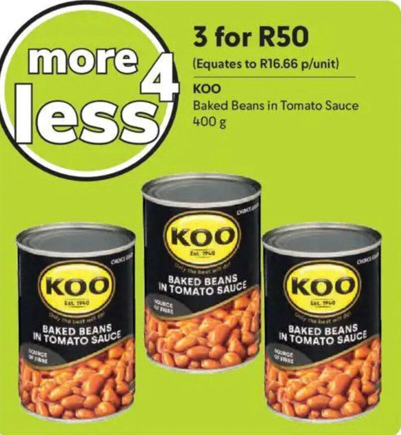 KOO specials at Makro – Oct 2025