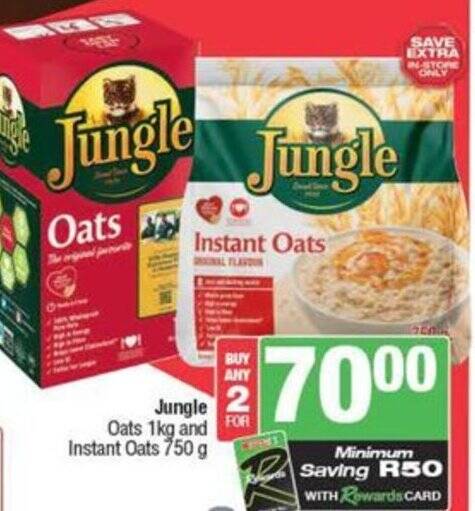 Jungle Oats specials at Spar – Oct 2025
