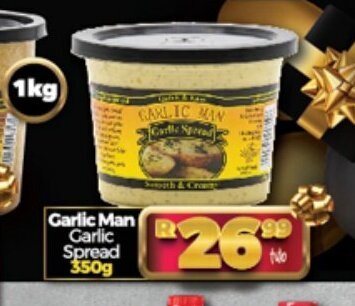 Garlic Man Garlic Spread 350g offer at Take 'n Pay