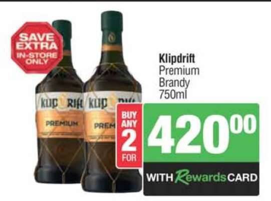 Klipdrift specials at Spar Tops – Aug 2025