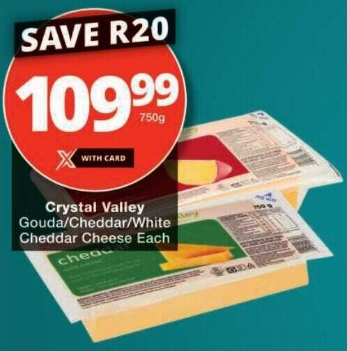 Cheddar cheese specials at Checkers – Aug 2025