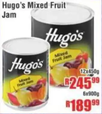 Hugo's Mixed Fruit Jam offer at Devland Cash And Carry