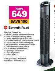 Bennett Read Slimline Tower Fan offer at Game