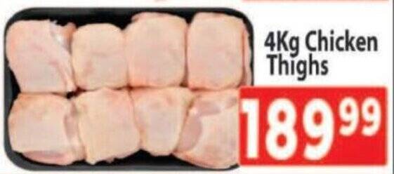 Chicken thighs specials at Supa Store – Sept 2025