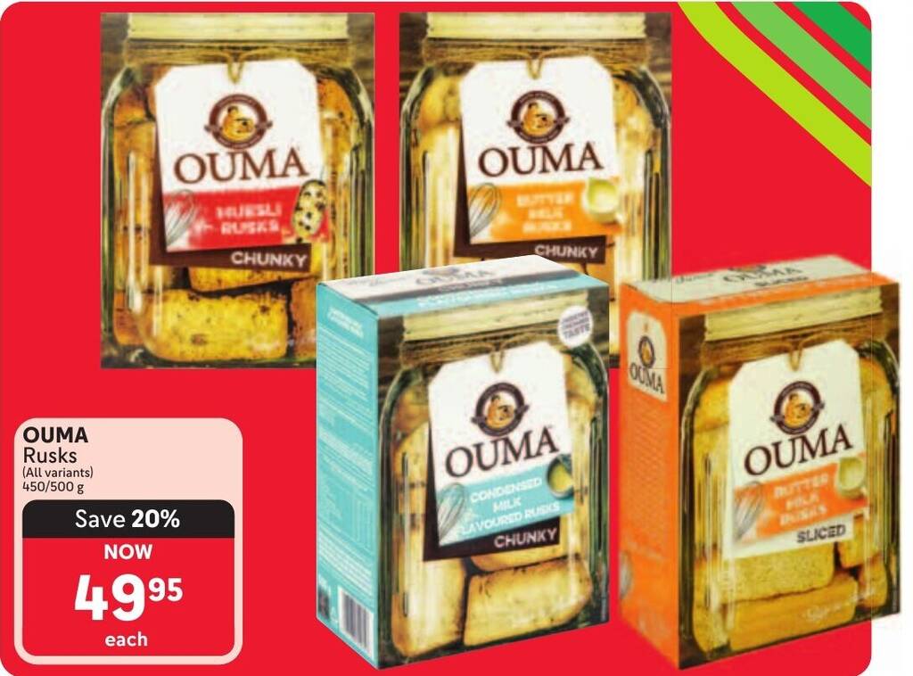 Ouma Rusks specials at Makro – Aug 2025