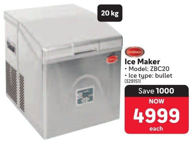 Ice maker specials at Makro – Oct 2025