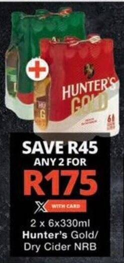 Hunter's dry specials at Checkers Hyper – Aug 2025
