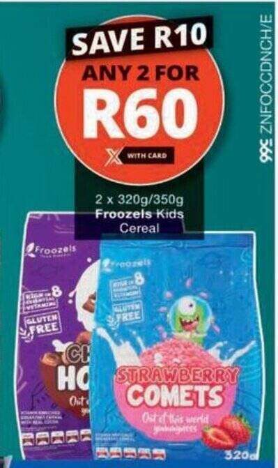 Froozels specials at Checkers Hyper – Aug 2025