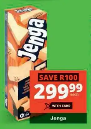 Jenga offer at Checkers Hyper