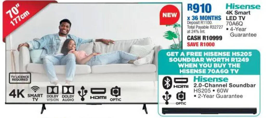 Smart Tv specials at OK Furniture – Sept 2025