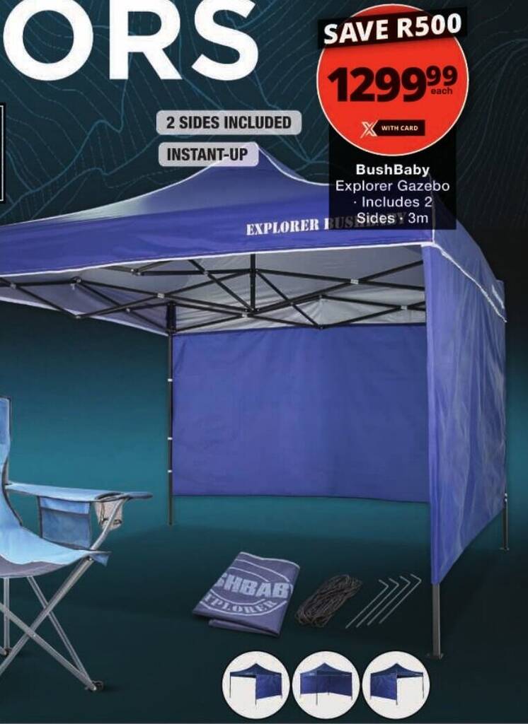 Gazebo specials at Checkers – Sept 2025