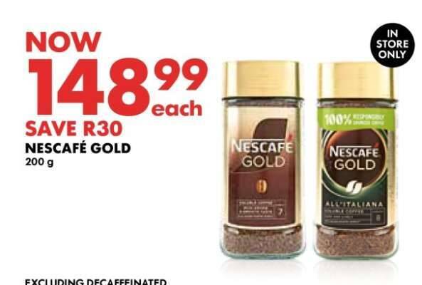 Nescafe Gold specials – Find and view the lowest price on your next ...