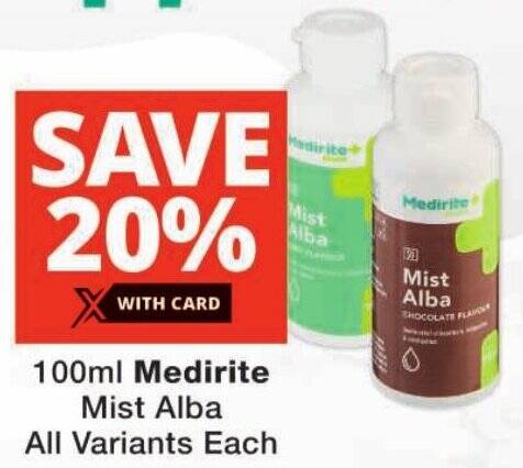 Mist alba specials at Checkers – Aug 2025