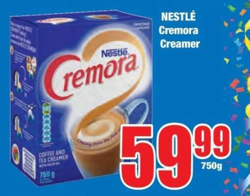 Cremora specials at Boxer – Sept 2025