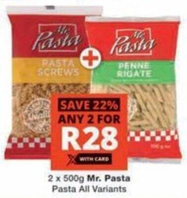 Pasta specials at Checkers – Aug 2025