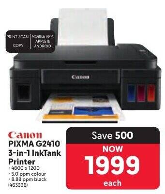 Canon printer specials at Makro – Sept 2025