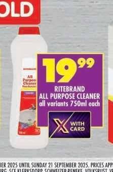 Cleaner specials at Shoprite – Sept 2025