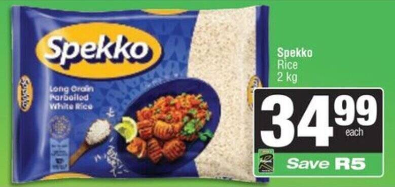 Rice specials at Spar – Sept 2025