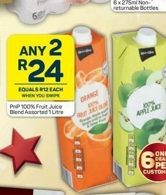 Pnp fruit juice 2 offer at Pick n Pay