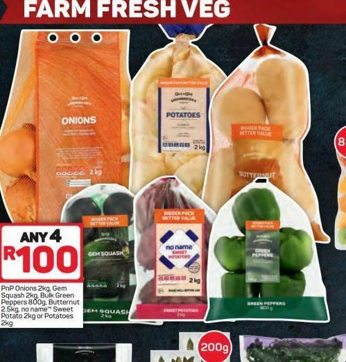 Veg combo 4 offer at Pick n Pay