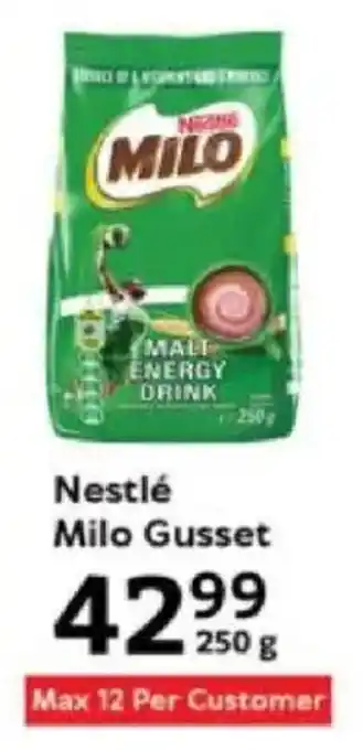 Nestlé Milo Gusset 250 g offer at Oxford Freshmarket