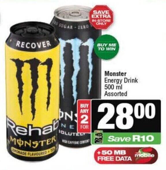 Monster specials at Spar – Oct 2025