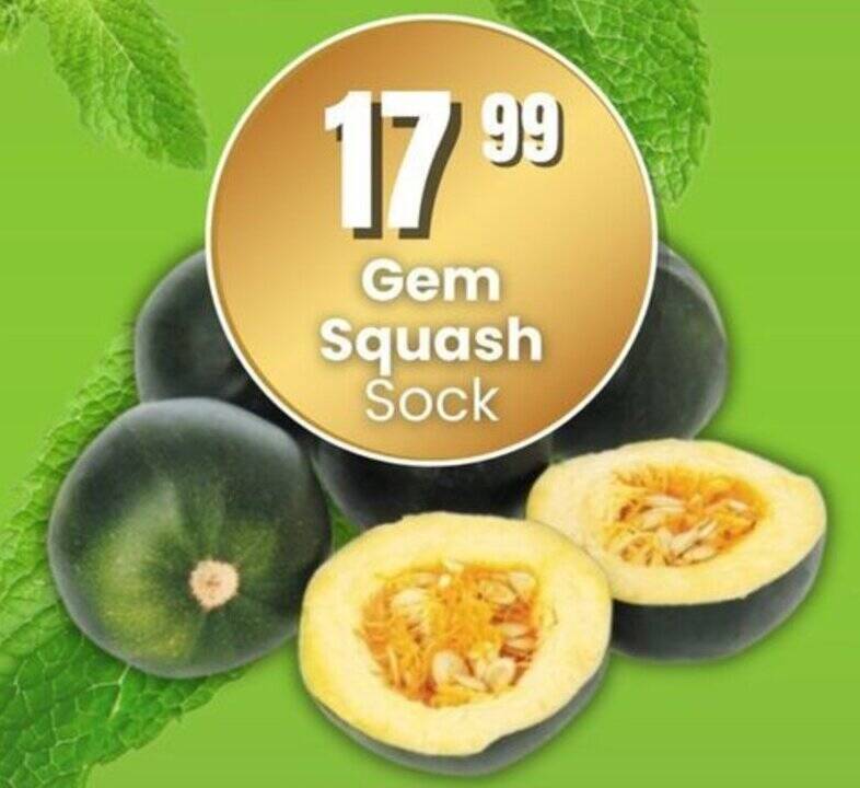 Gem Squash Sock offer at Super Save