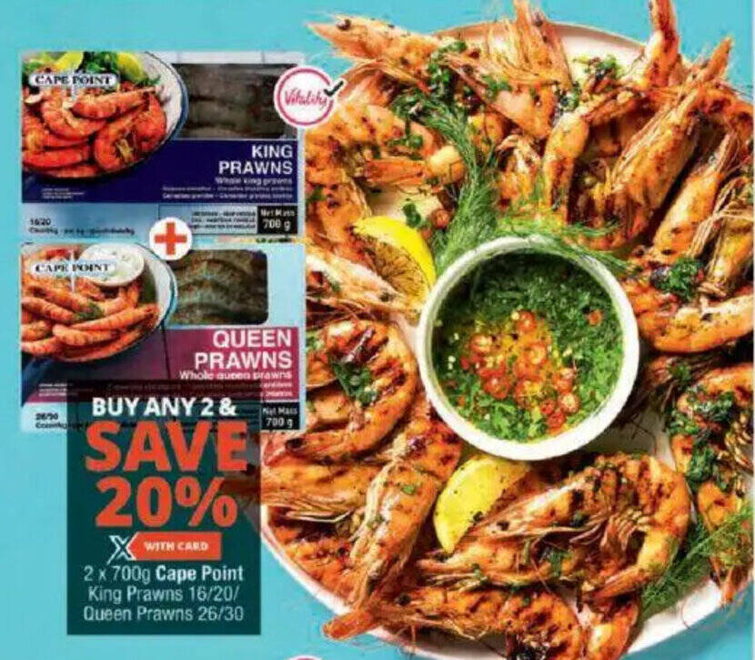Prawns specials at Checkers – Oct 2025