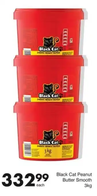 Black Cat Peanut Butter Smooth 3 kg offer at Save Hyper