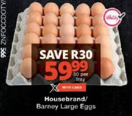 Large eggs specials at Checkers – Sept 2025