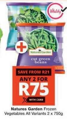Frozen vegetables specials at Checkers – Oct 2025