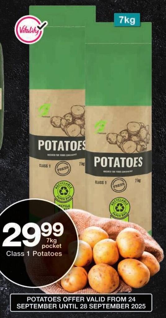 Potatoes specials at Checkers – Oct 2025