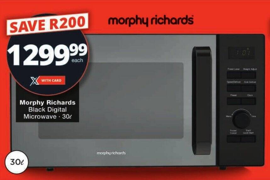 Microwave specials at Checkers – Oct 2025