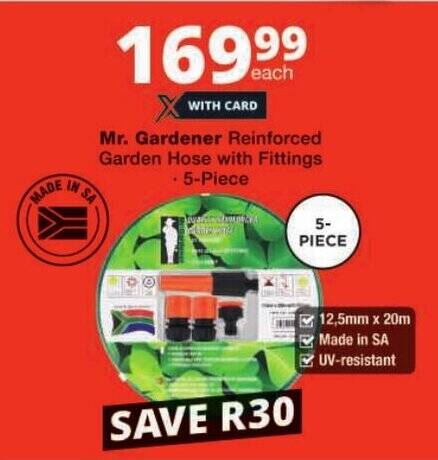 Mr. Gardener specials at Checkers – Sept 2025