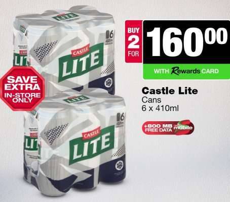 Castle Lite specials – Find and view the lowest price on your next ...