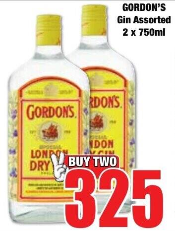 Gordon's specials at Boxer Superstores – Oct 2025