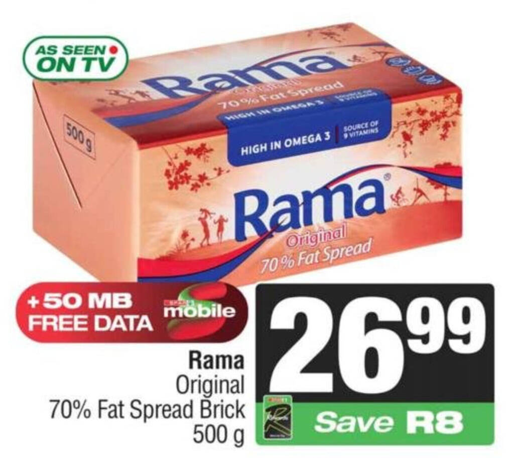 Rama specials at Spar – Oct 2025