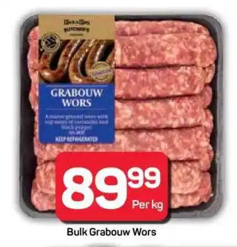 Bulk Grabouw Wors offer at Pick n Pay Hypermarket Valid from 09-10-2025 ...
